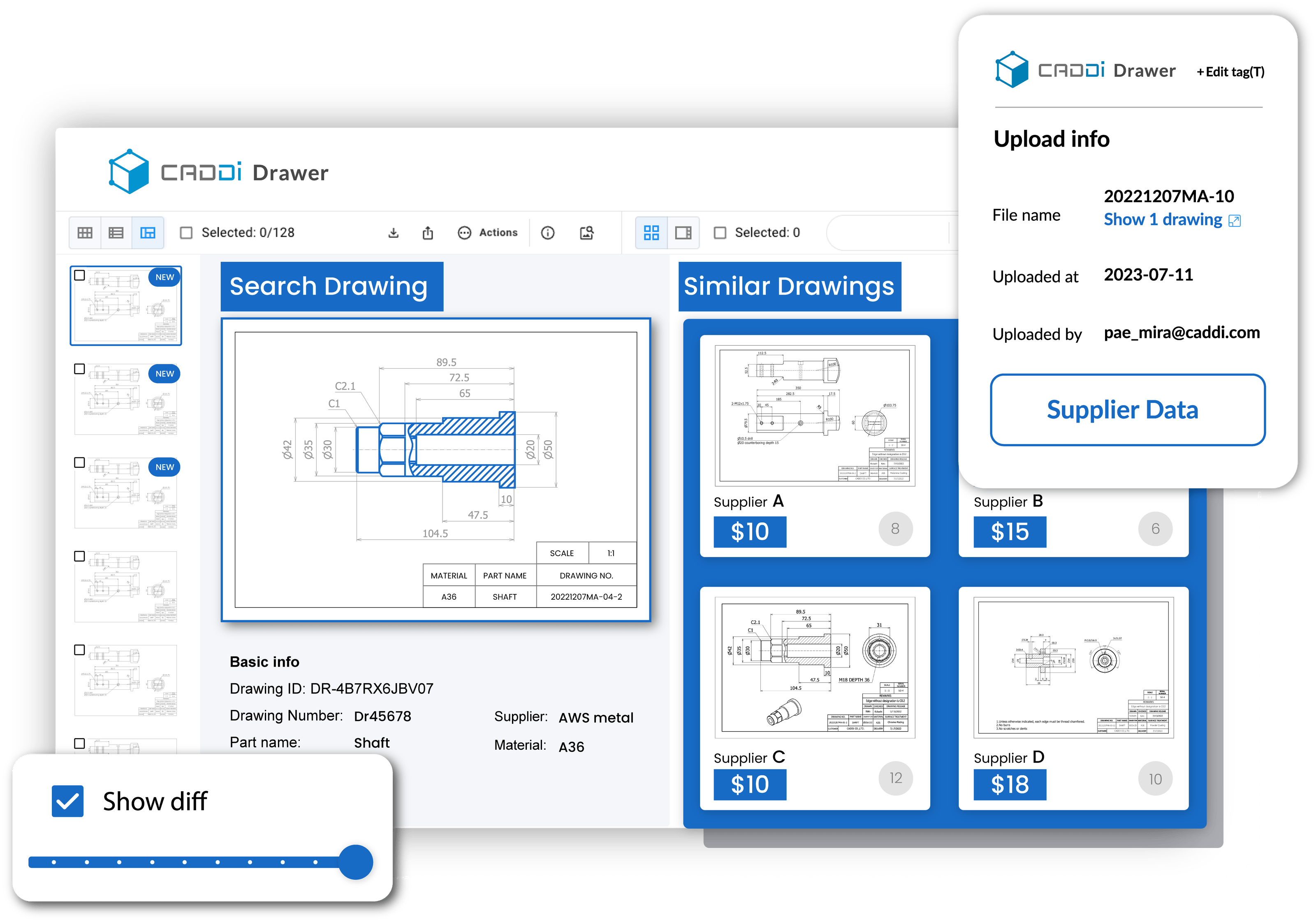 Industrial Drawing Software - CADDi Knowledge Base